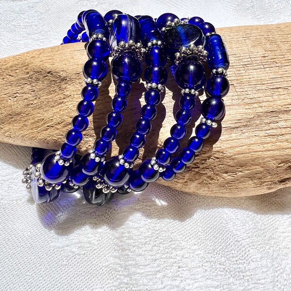 Cobalt Blue Bracelet - Etsy