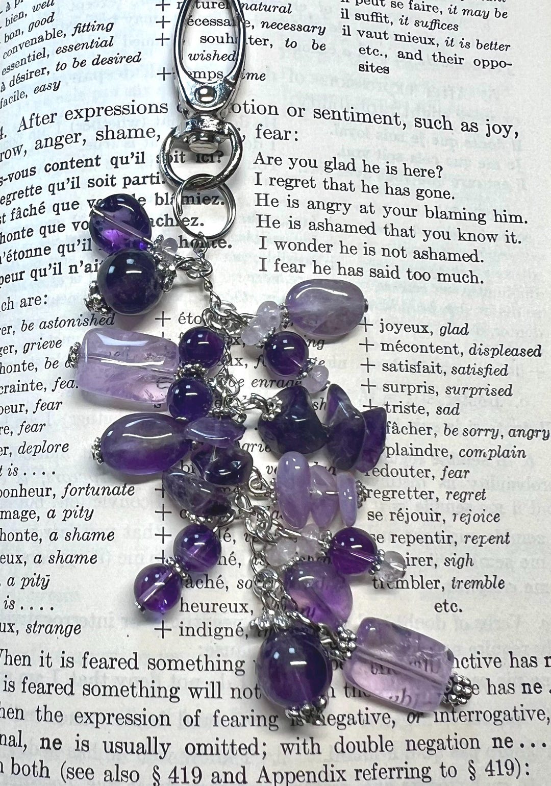 Amethyst Purse Charm Gemstone Bag Charm Purse Jewelry Purple Purse Charm Backpack Charm Cape ...
