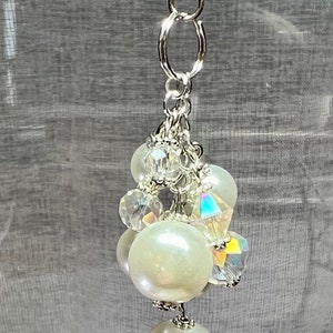 Pearl Purse Charm Bag Charm Purse Dangle Beaded Purse Charm Purse Bling ...