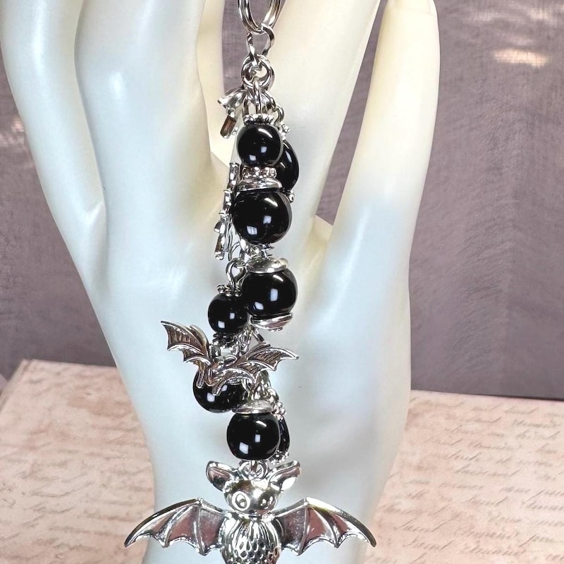 Beaded Bat Bag Charm - Etsy