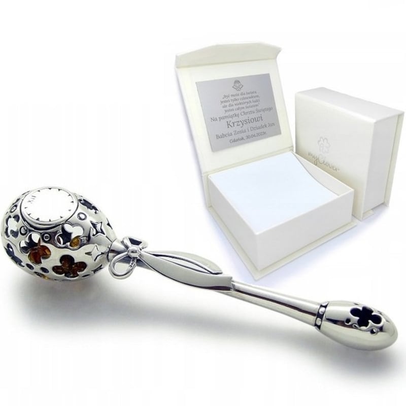 Silver Baby Rattles - Etsy