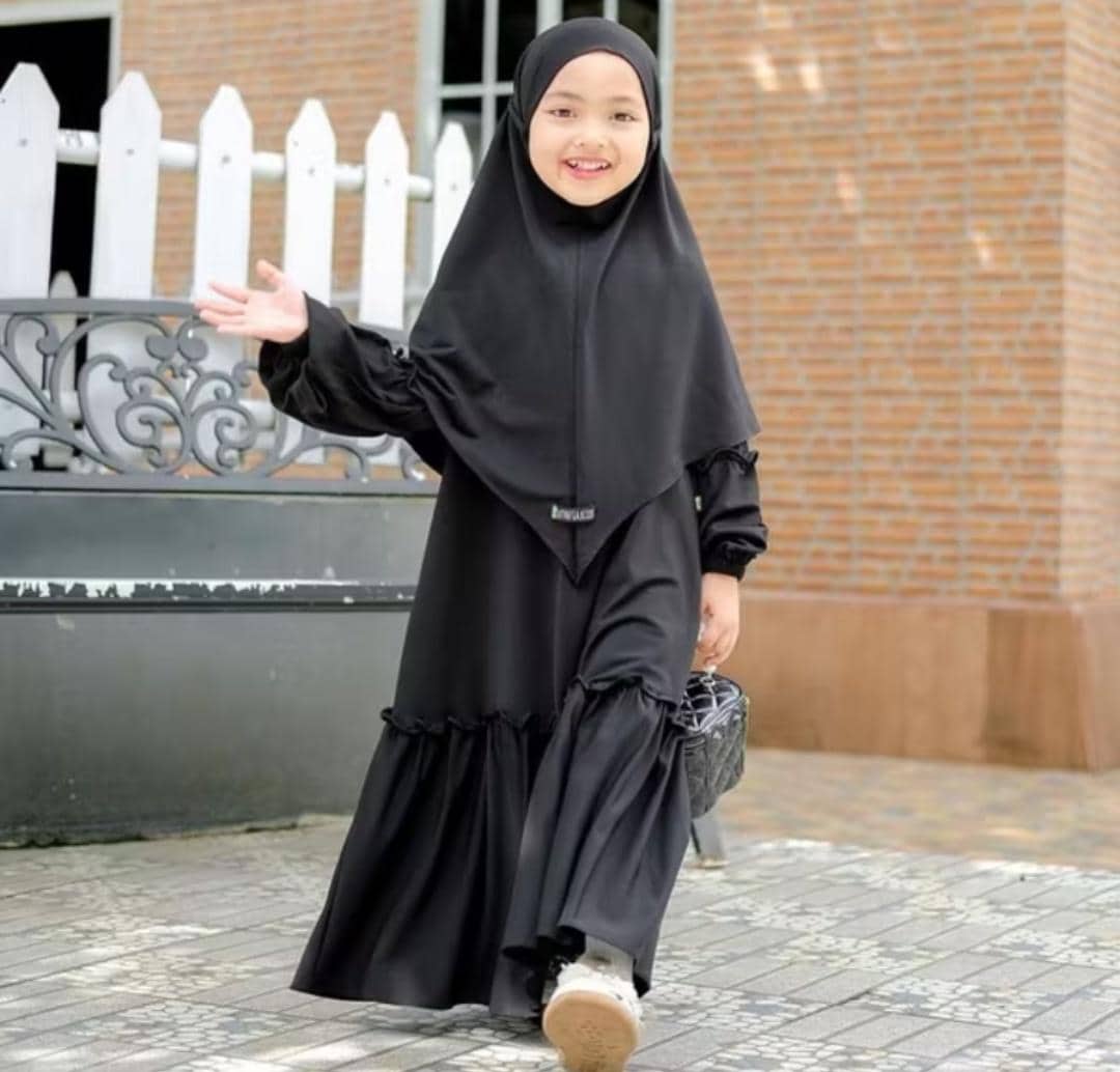 Children Niqab, Children Burqa, Children Hijab Sets Black Collour - Etsy