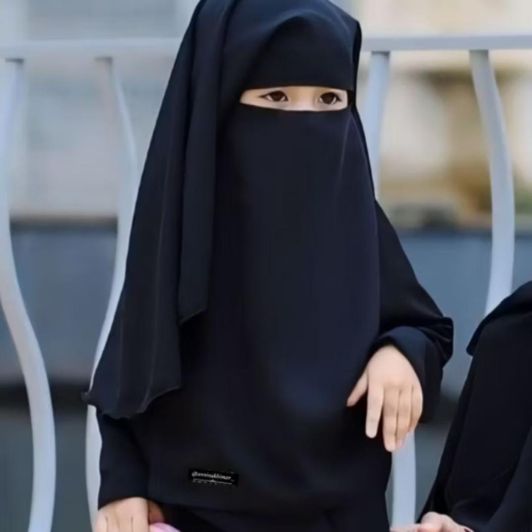 Children Niqab, Children Burqa, Children Hijab Sets Black Collour - Etsy