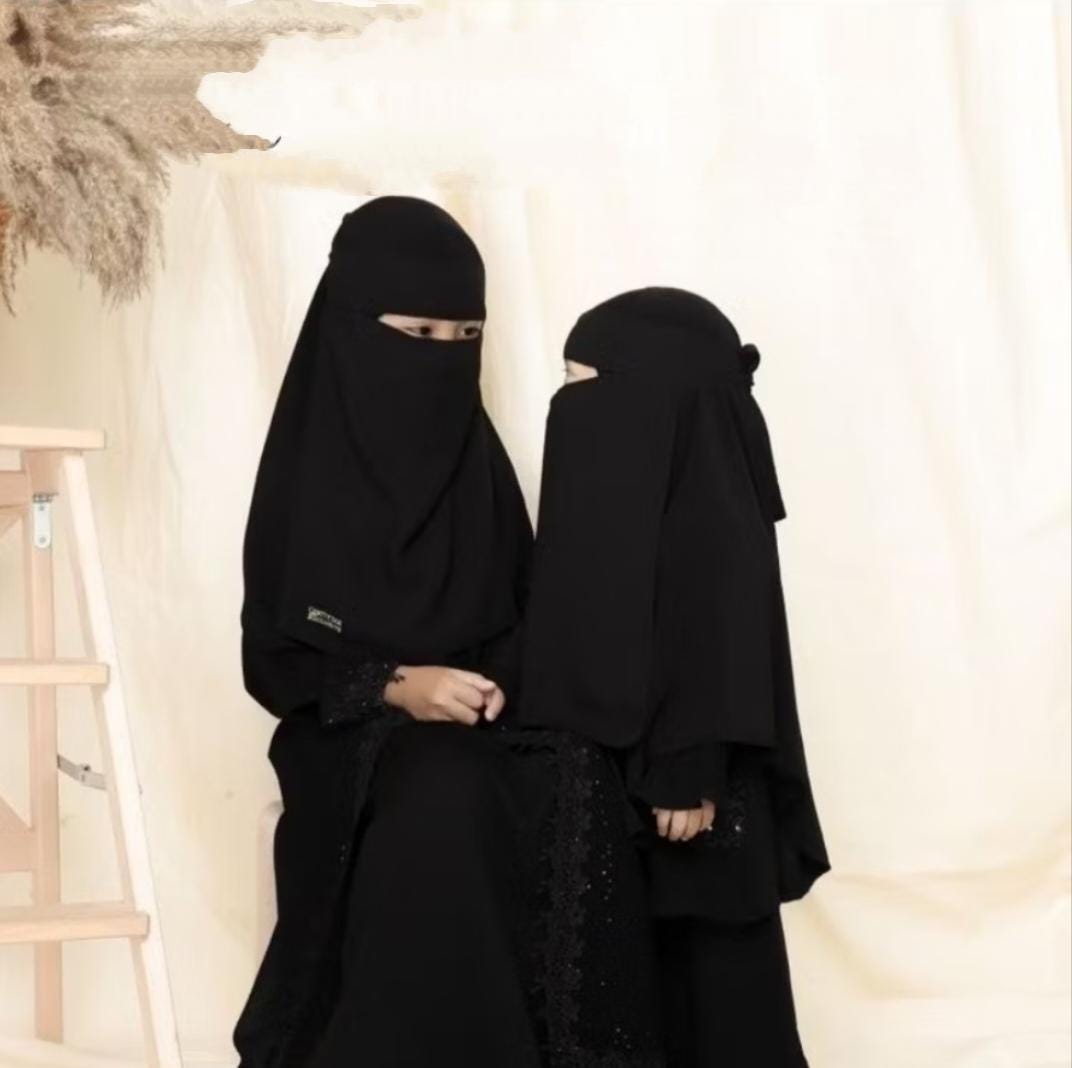 Children Niqab, Children Burqa, Children Hijab Sets Black Collour - Etsy