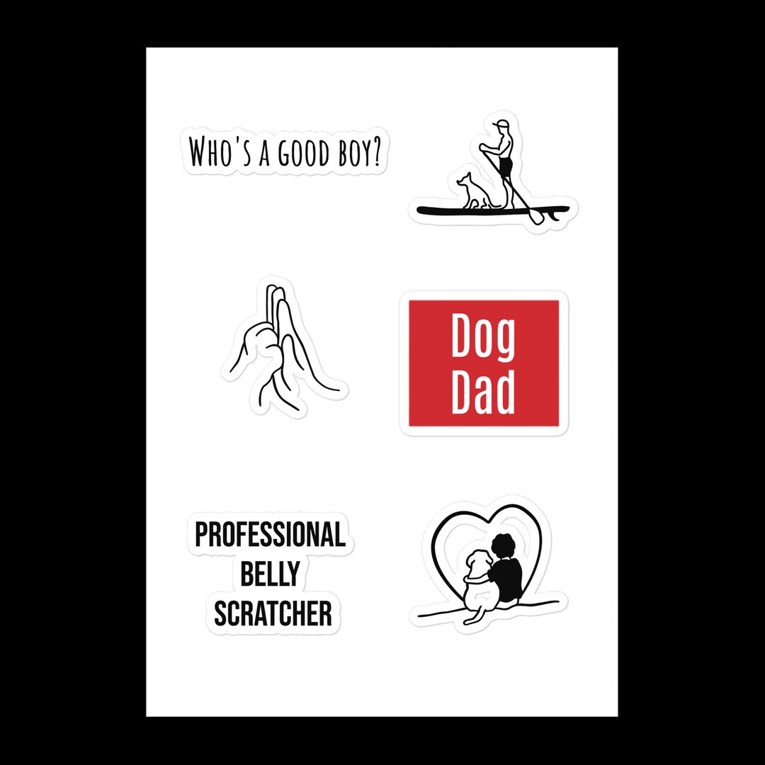 Dog Dad Sticker Sheet - Etsy