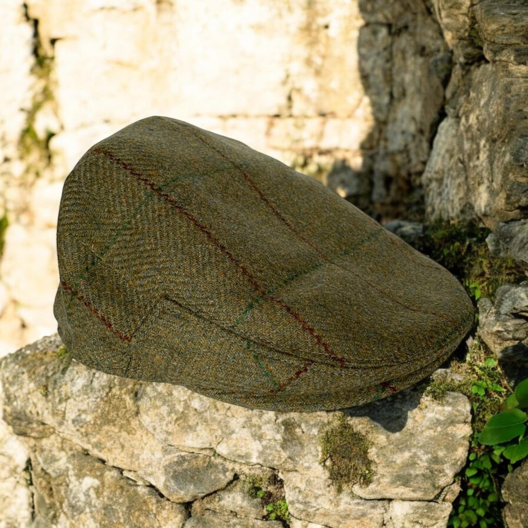 Olive Derby Tweed Wool Flat Cap (CFFC7001) - Etsy UK
