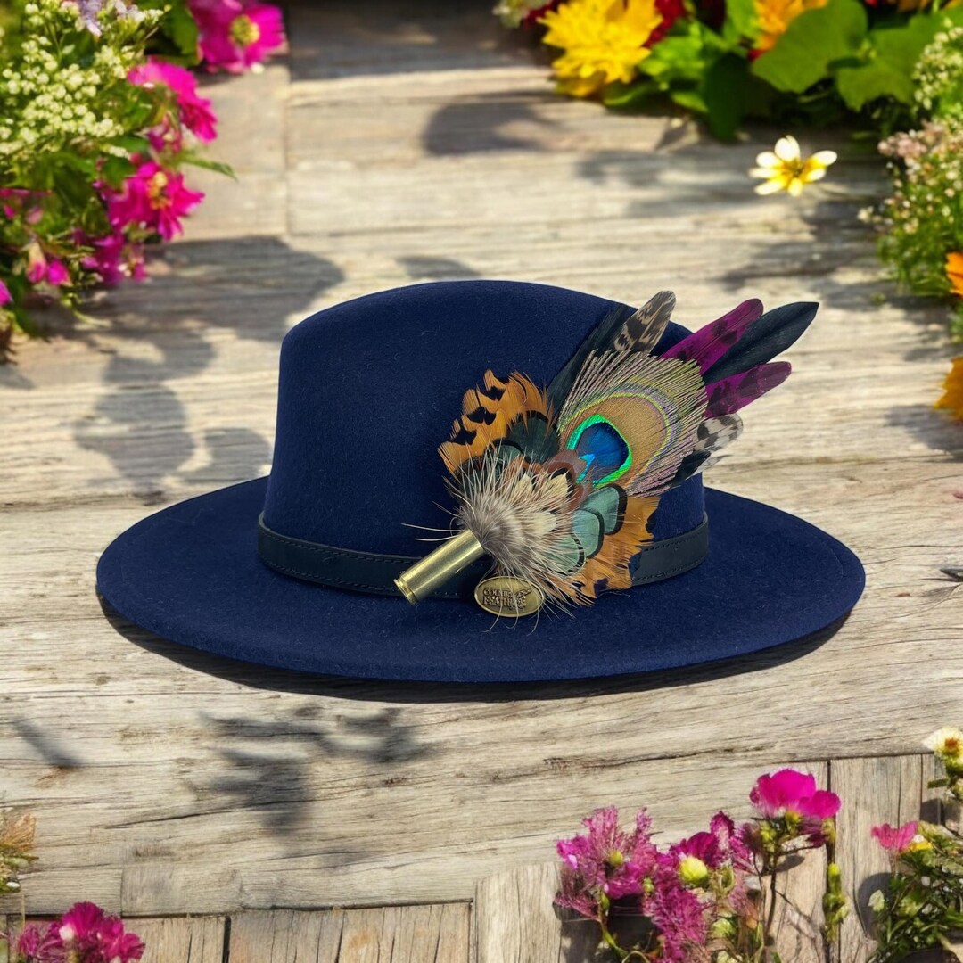 Black, Cerise & Natural Feather Hat Pin (CFP750) - Etsy