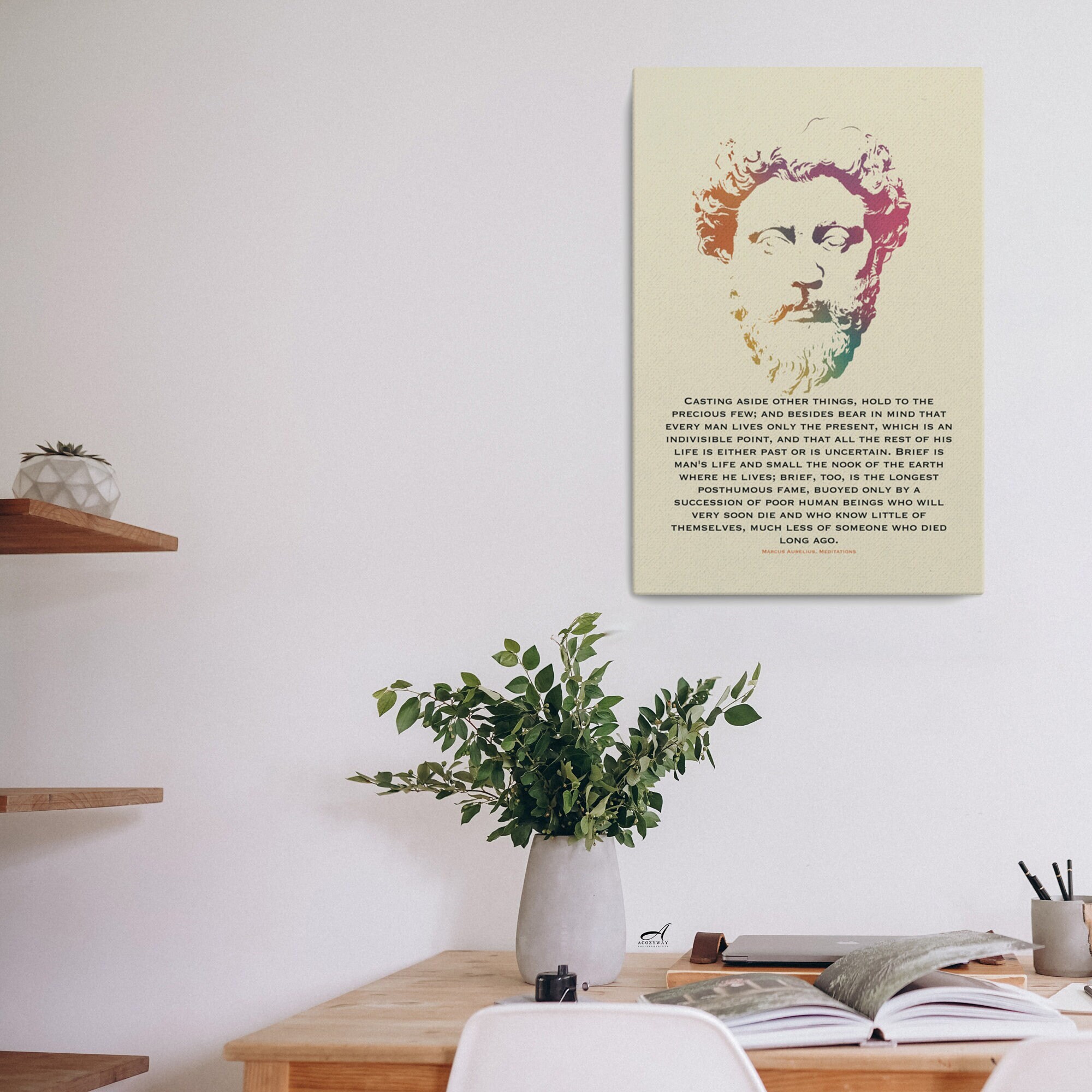 Marcus Aurelius Print, Stoic Poster, Stoicism Print, Poster/framed ...