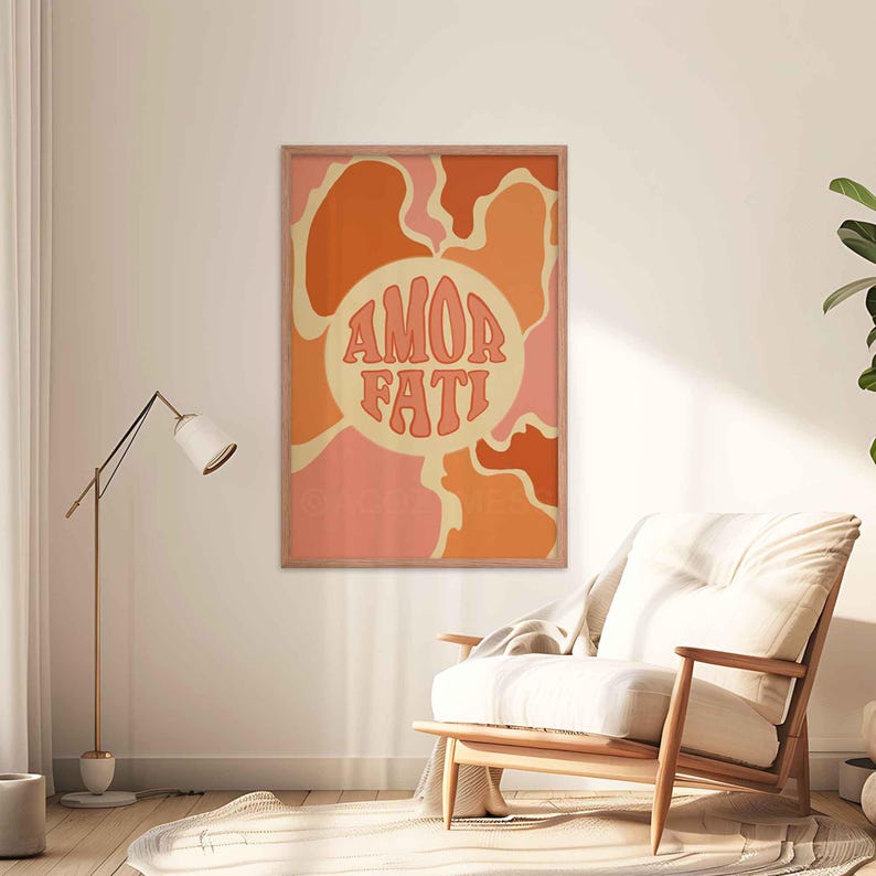 Amor Fati Poster | Stoic Poster With Abstract Design| Stoic Philosophy ...