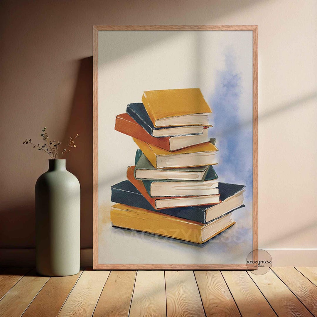 Library Poster | Book Lover Wall Art for Cozy Reading Corners - Etsy