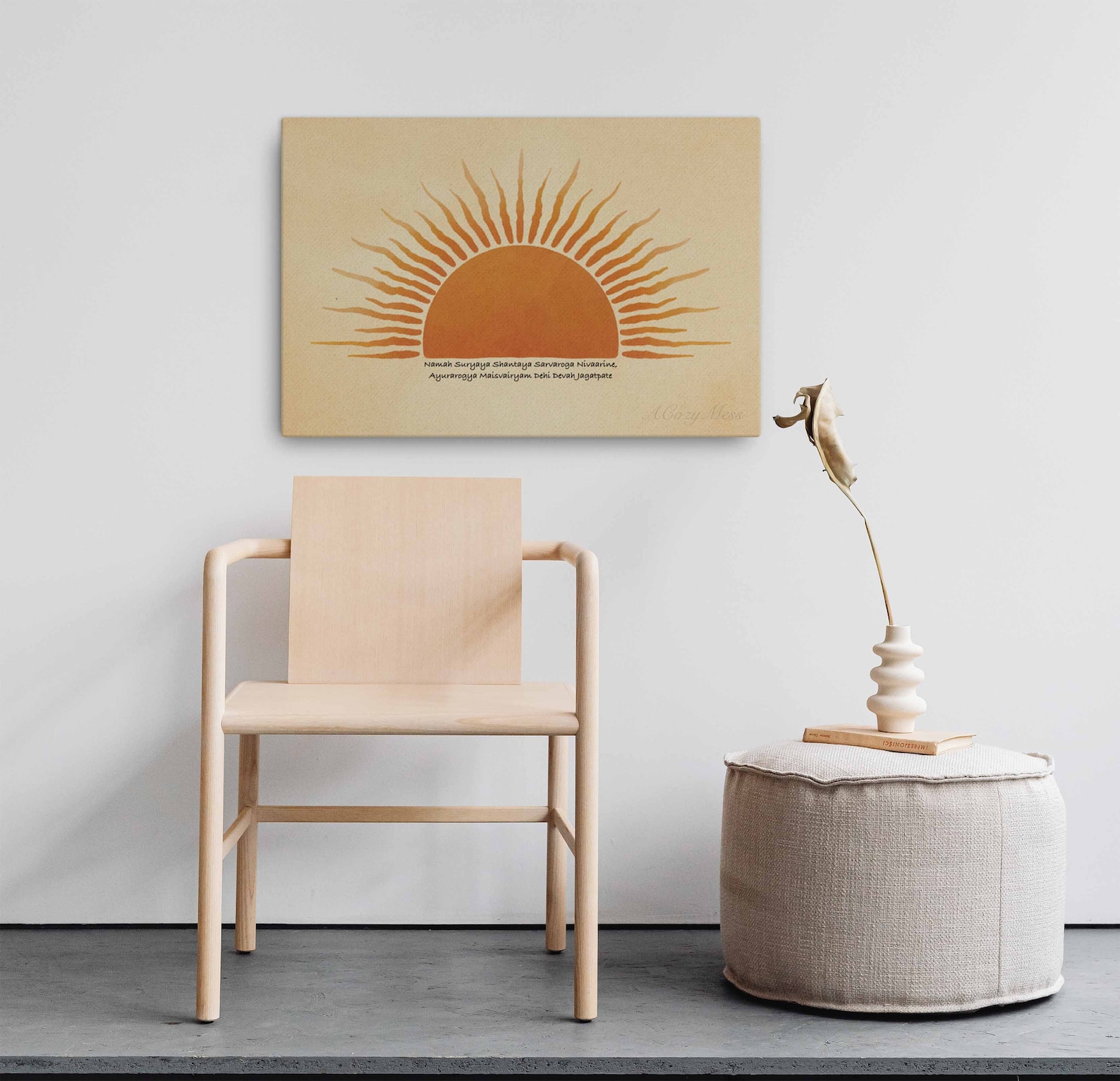 Sun Mantra Wall Art, Surya Mantra Poster - Etsy