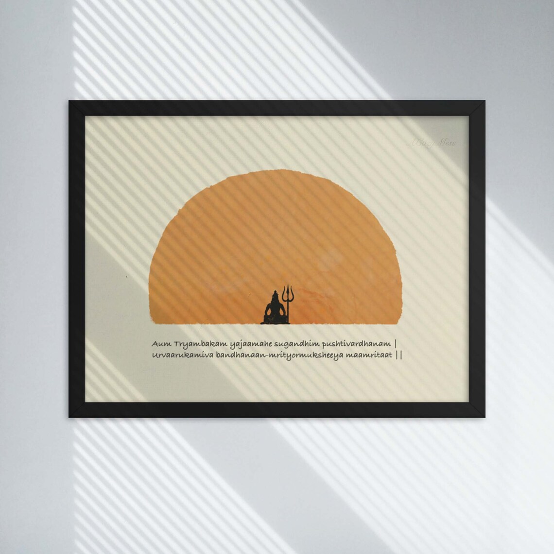 Mahamrityunjaya Mantra Print, Shiva Wand Kunst Print - Etsy.de
