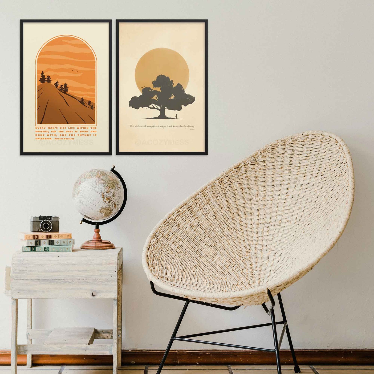 Wake at Dawn With a Winged Heart by Kahlil Gibran, Calming Wall Art - Etsy