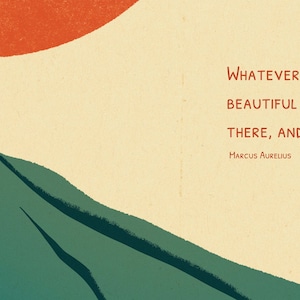 Marcus Aurelius on Beauty & Praise, Stoic Poster, Stoicism Wall Art - Etsy