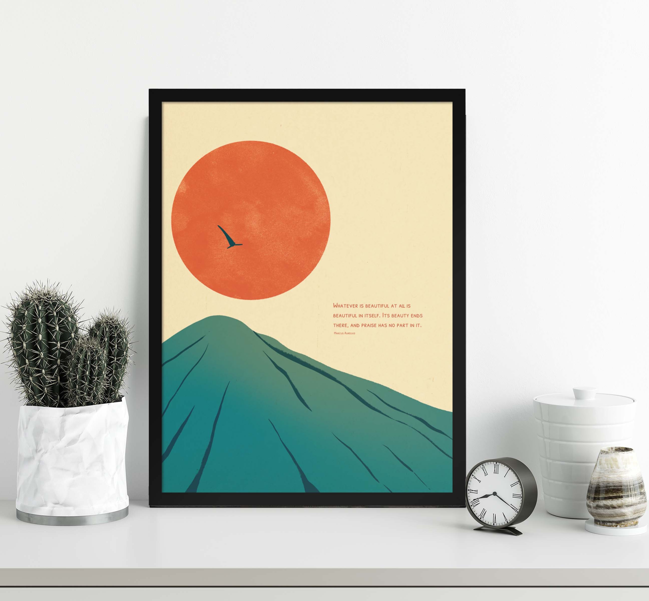 Marcus Aurelius on Beauty & Praise, Stoic Poster, Stoicism Wall Art - Etsy