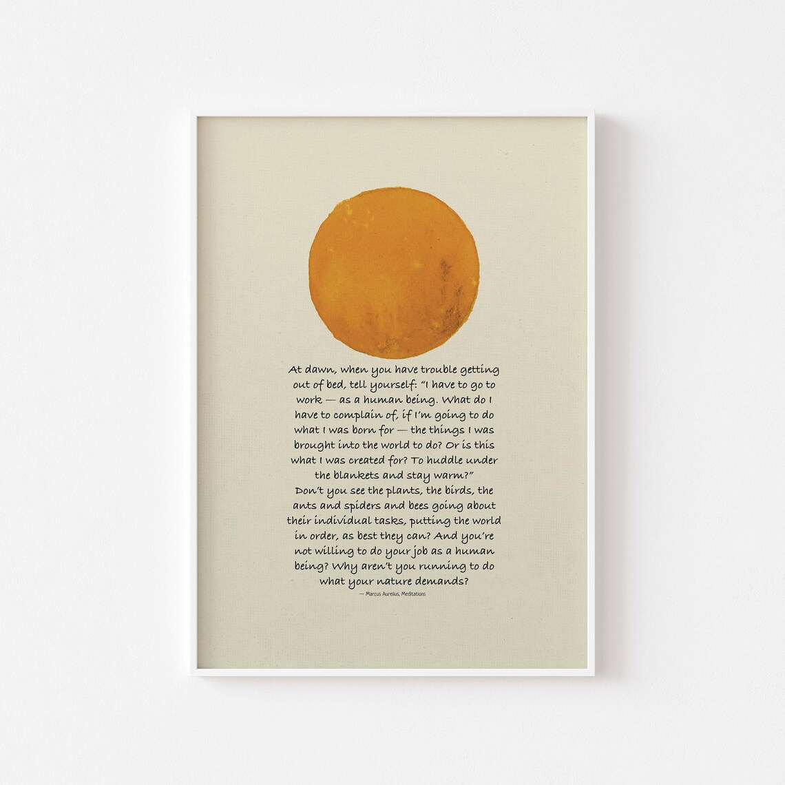 Marcus Aurelius Print Stoic Poster Philosophy Gift for - Etsy