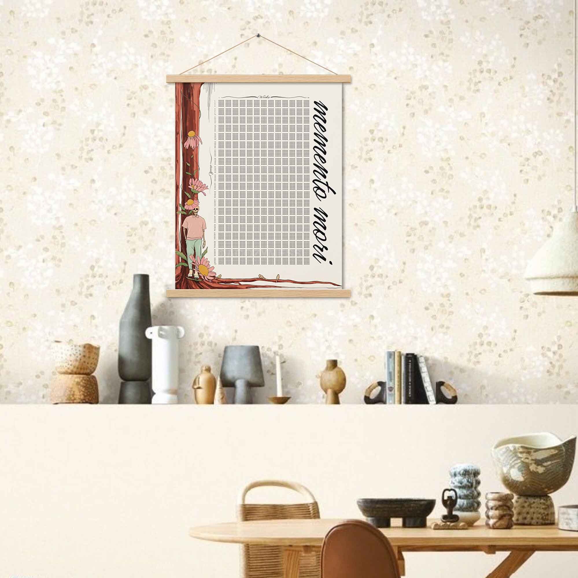 Memento Mori, Life in Weeks Calendar, Stoic Philosophy - Etsy