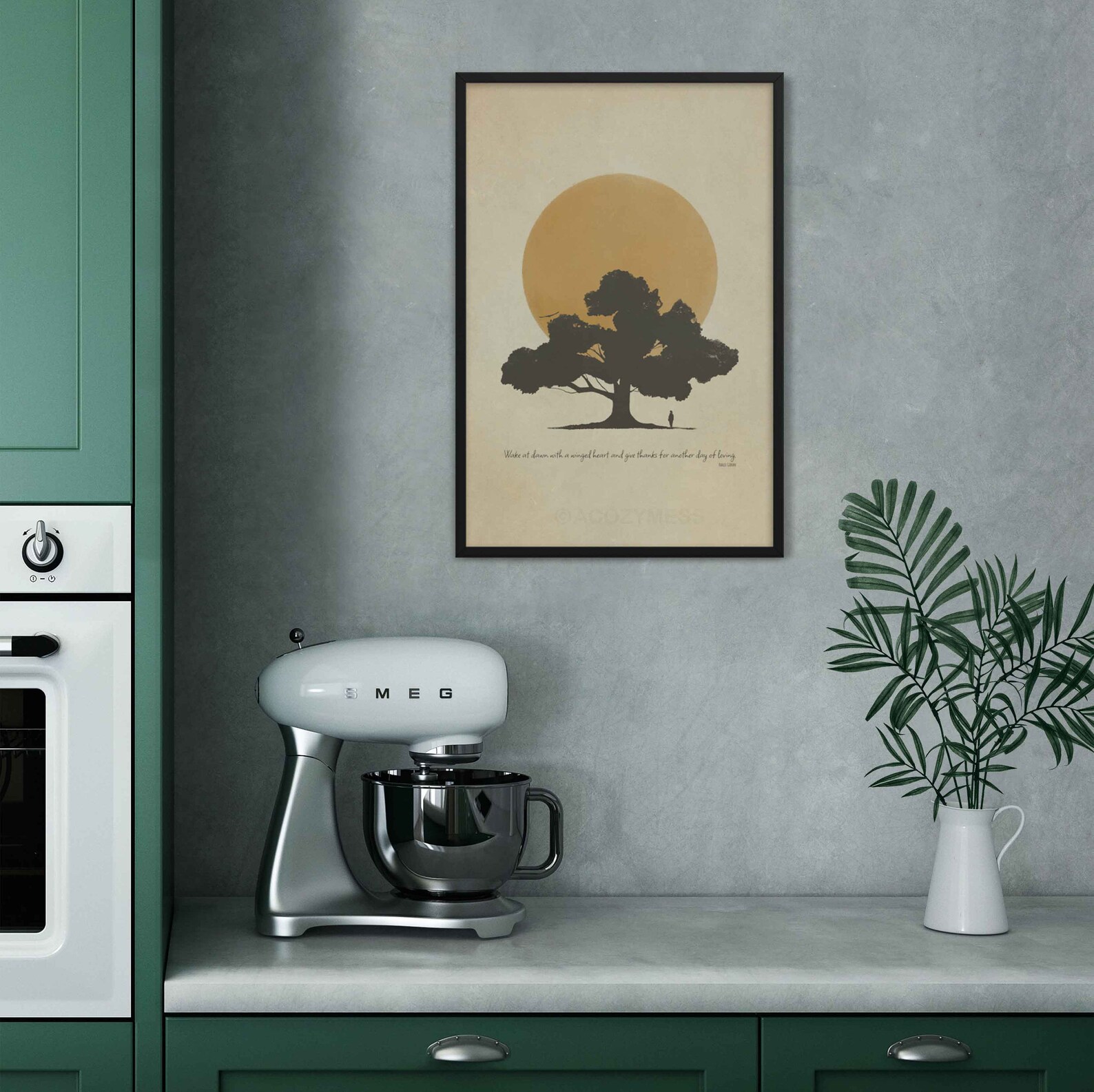 Wake at Dawn With a Winged Heart by Kahlil Gibran, Calming Wall Art - Etsy