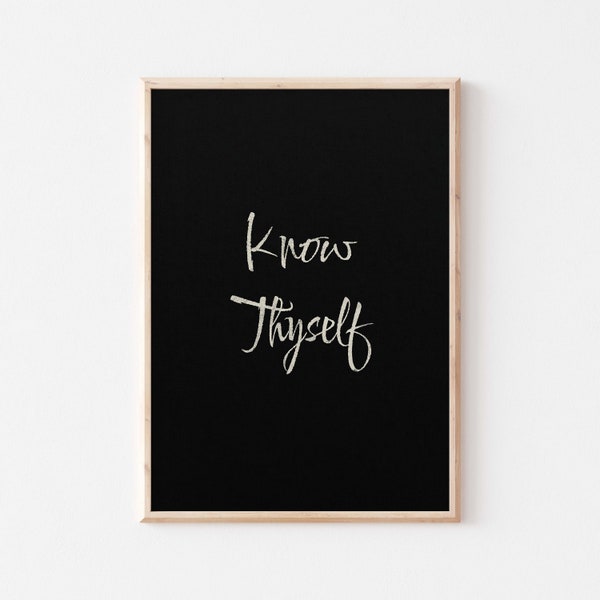 Know Thyself - Etsy