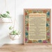 Desiderata Poem Poster, Inspirational Poetry With Floral Art, Grad Gift ...