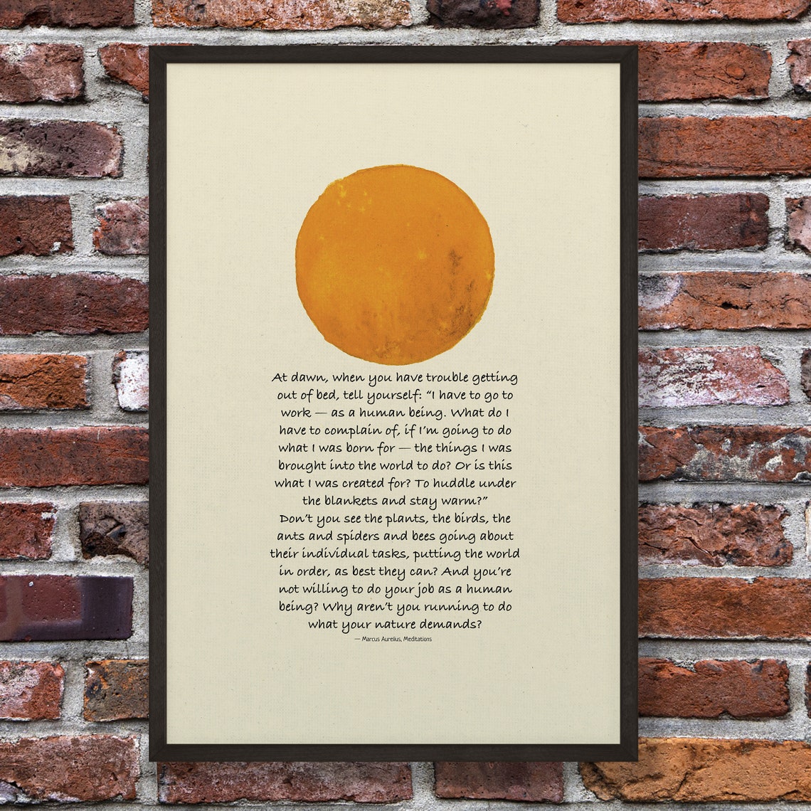 Marcus Aurelius Print Stoic Poster Philosophy Gift for - Etsy
