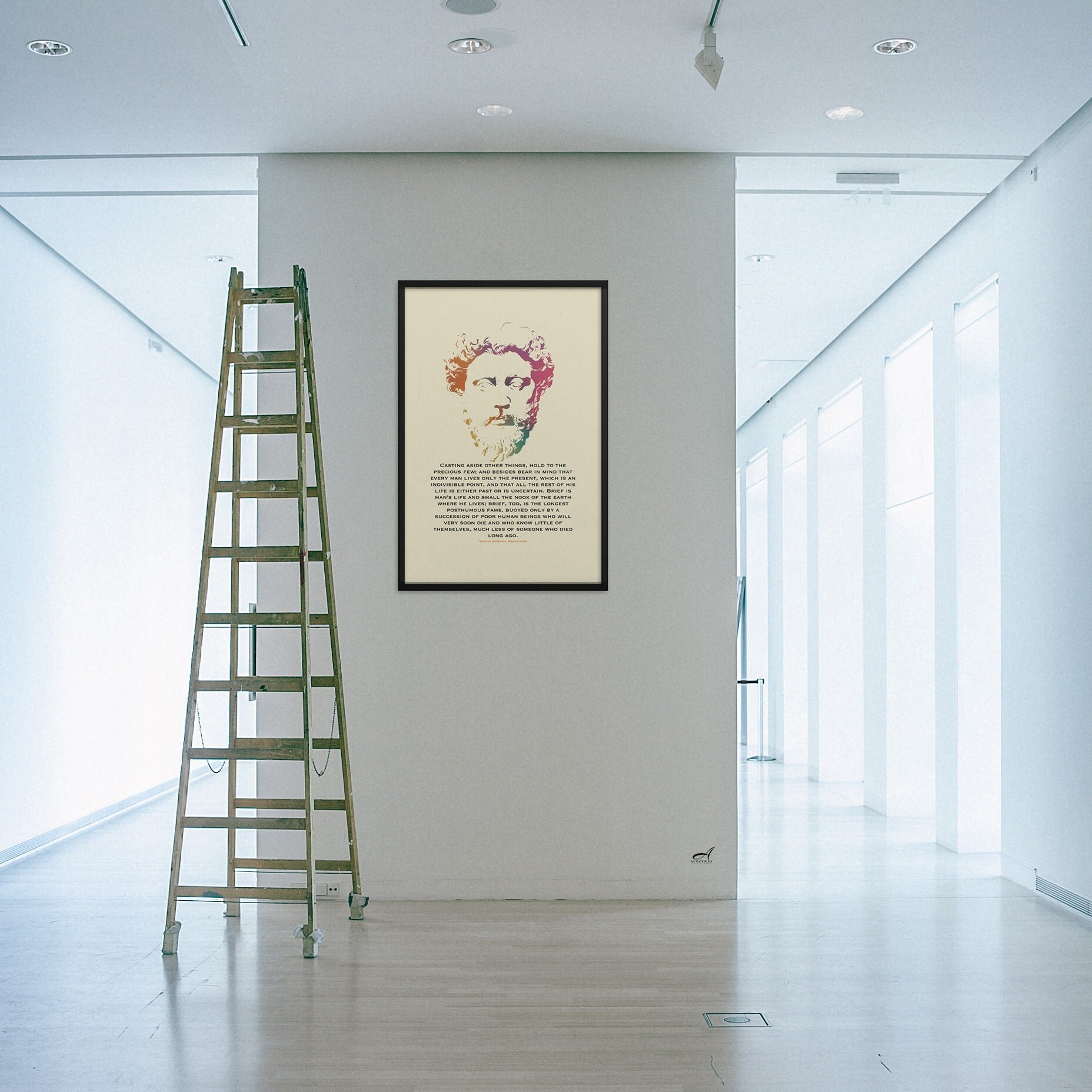 Marcus Aurelius Print, Stoic Poster, Stoicism Print, Poster/framed ...