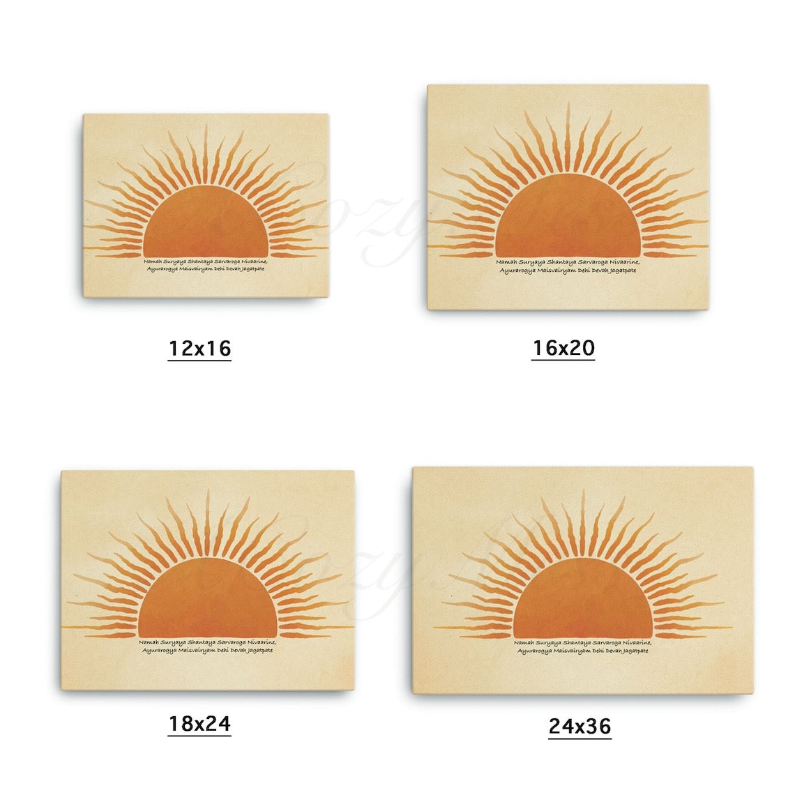 Sun Mantra Wall Art, Surya Mantra Poster - Etsy