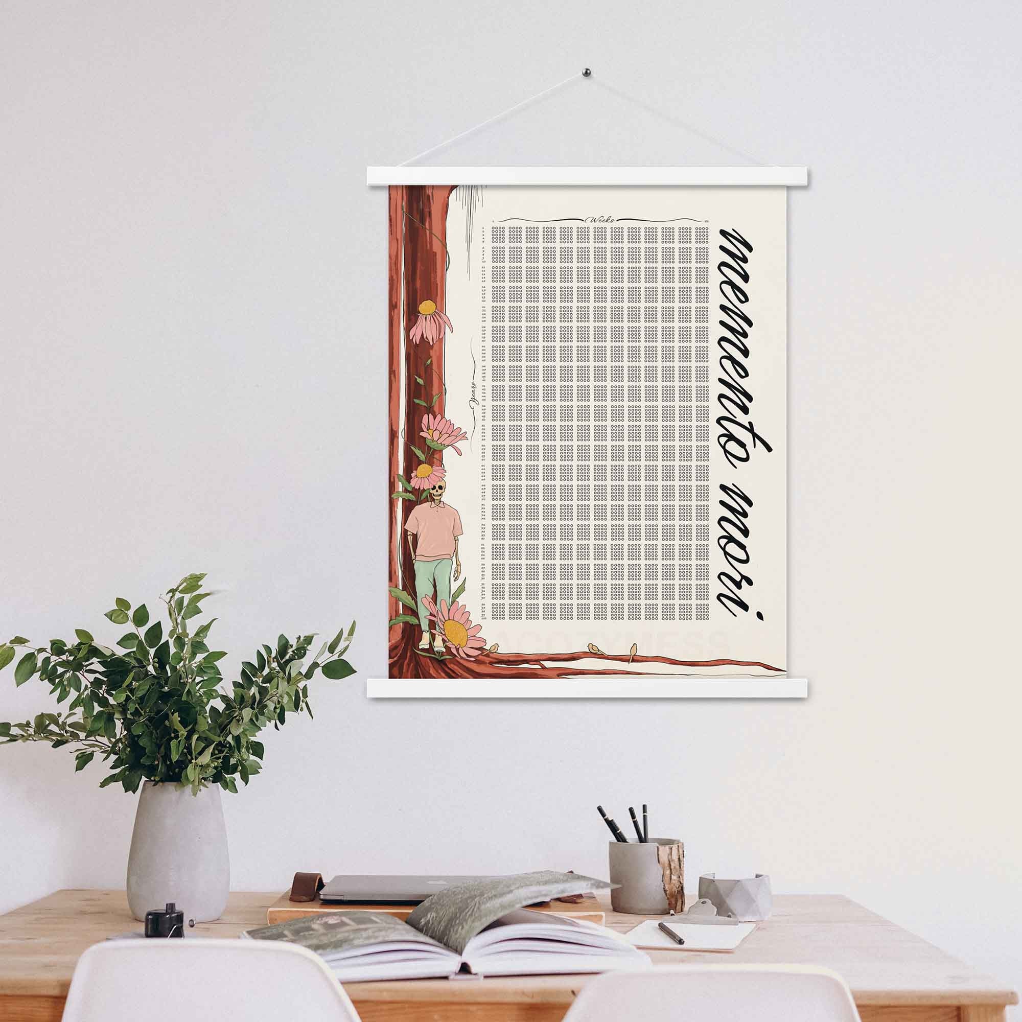 Memento Mori, Life in Weeks Calendar, Stoic Philosophy - Etsy