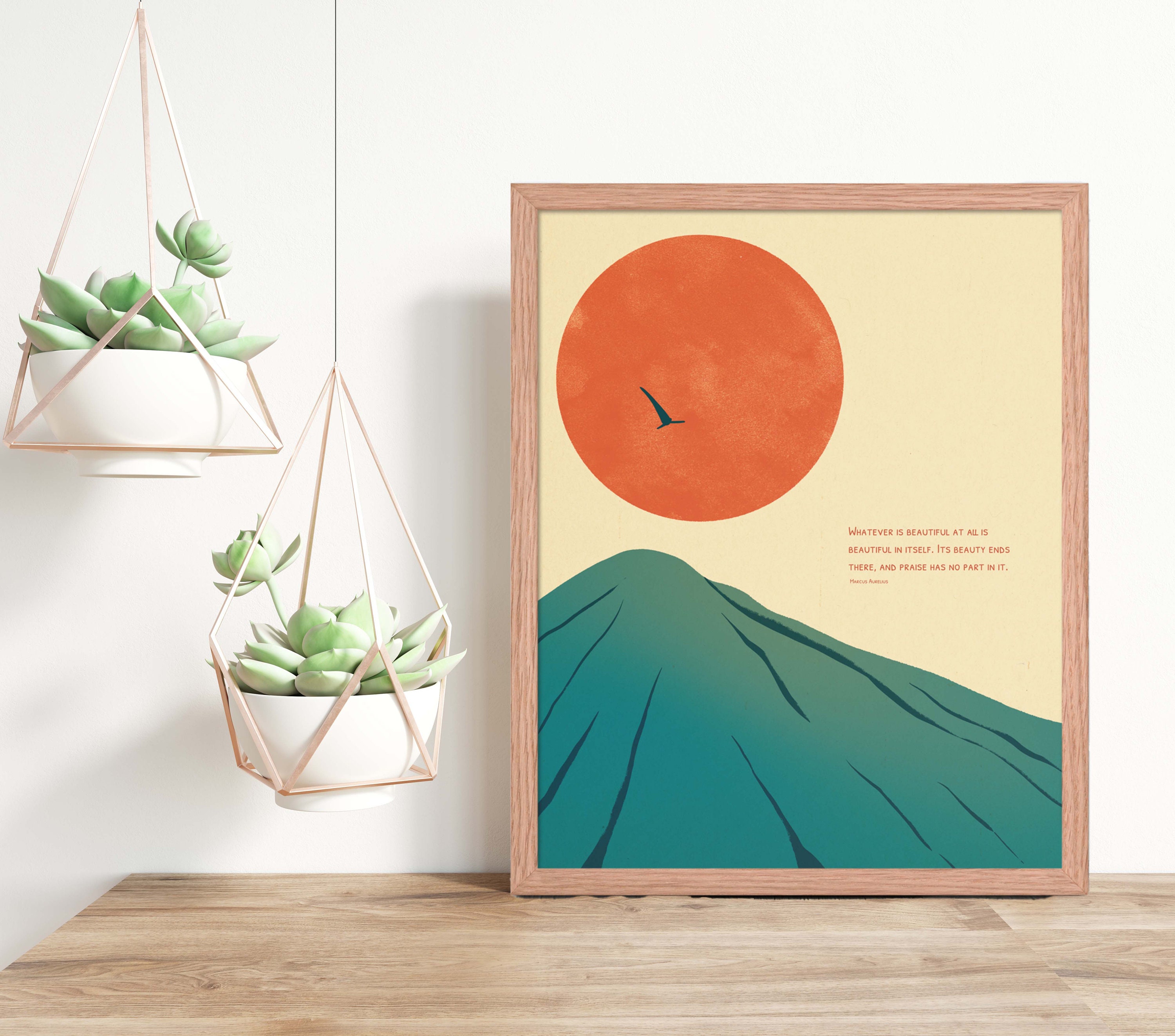 Marcus Aurelius on Beauty & Praise, Stoic Poster, Stoicism Wall Art - Etsy