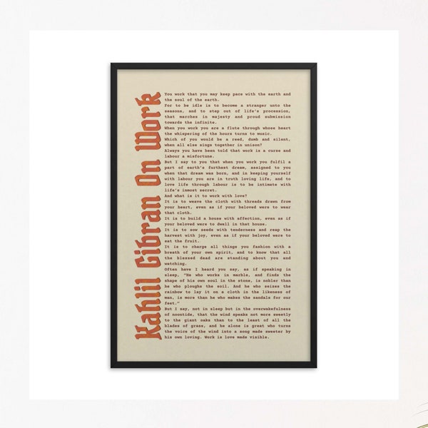 Kahlil Gibran - Etsy