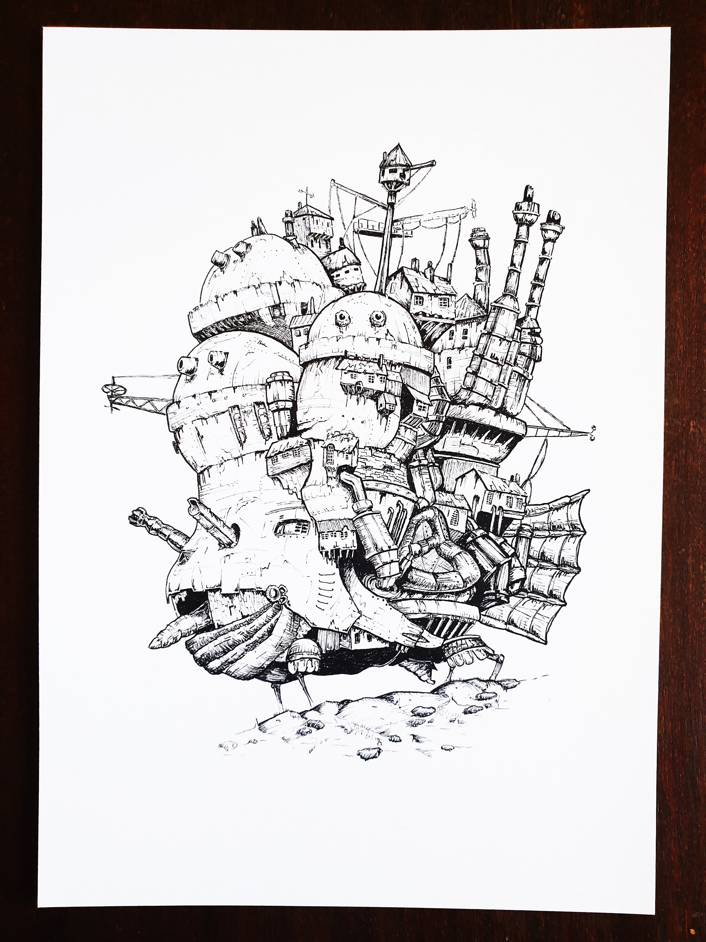 Howl's Moving Castle A4 Print | Etsy