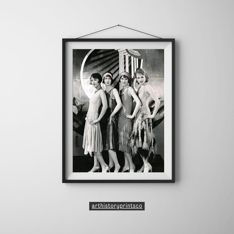 1920s Flapper Girls Photo | Vintage Art Deco Print (digital Download ...