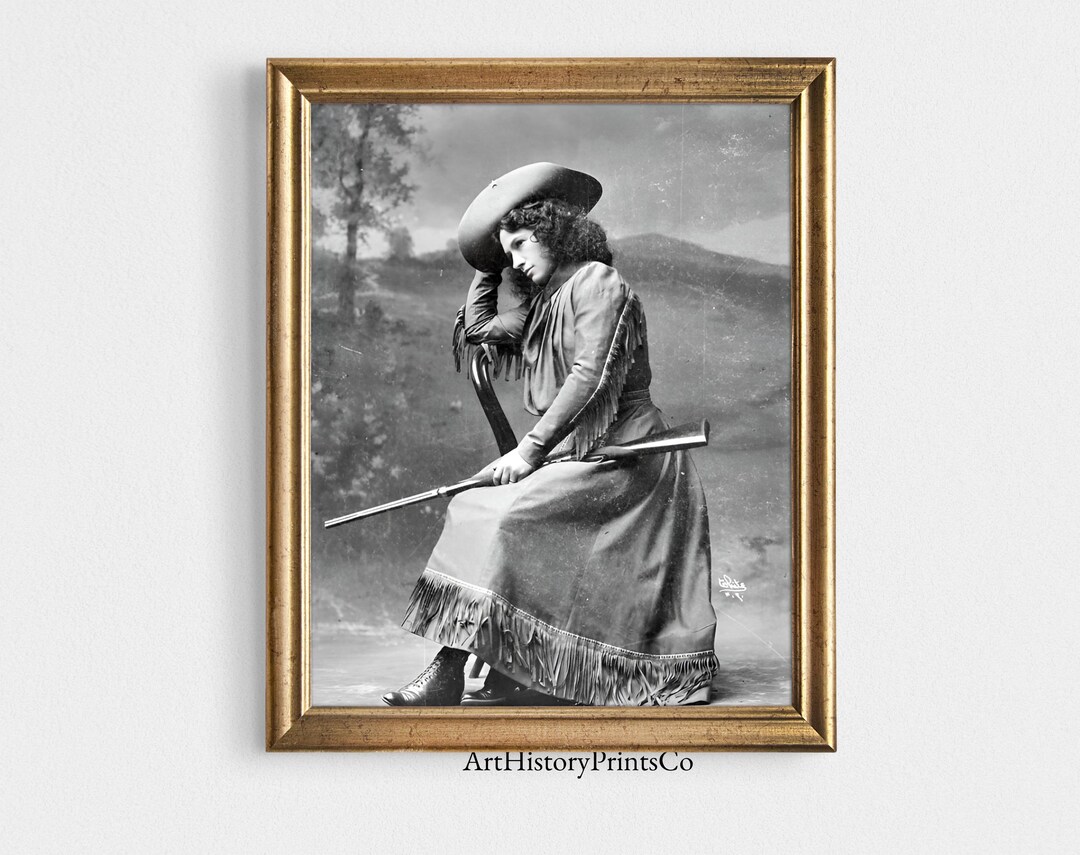 Annie Oakley Photo Poster: Vintage Wild West Photograph (digital ...