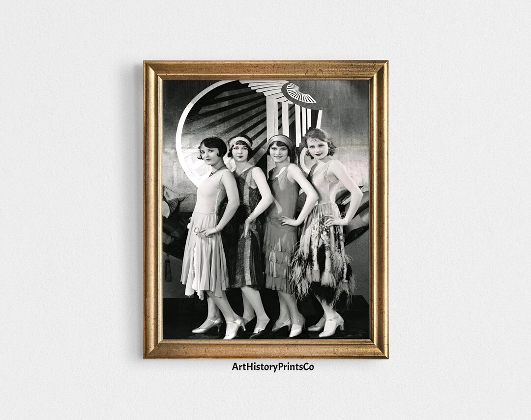 1920s Flapper Girls Photo | Vintage Art Deco Print (digital Download ...