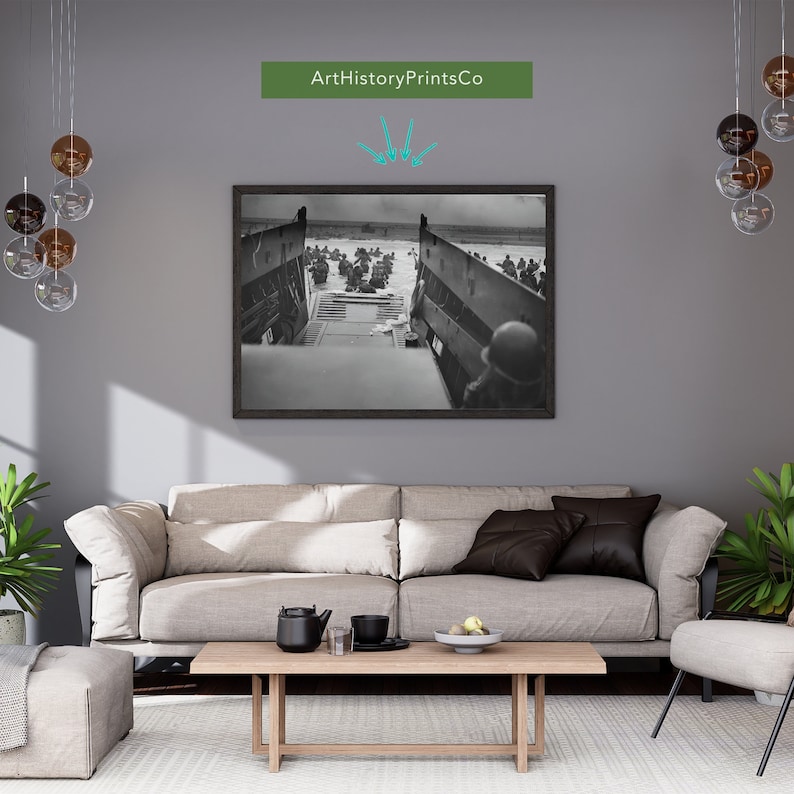 PRINTABLE Photo Poster 1944's Normandy Landings WWII Wall Art Canvas ...