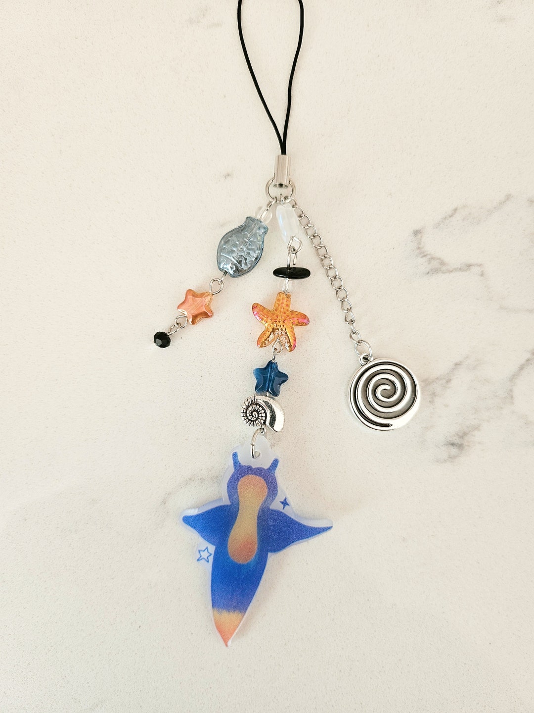 Sea Angel Phone Charm - Etsy