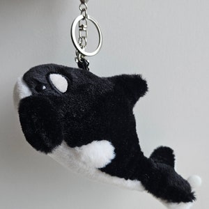 Orca Plush Keychain - Etsy