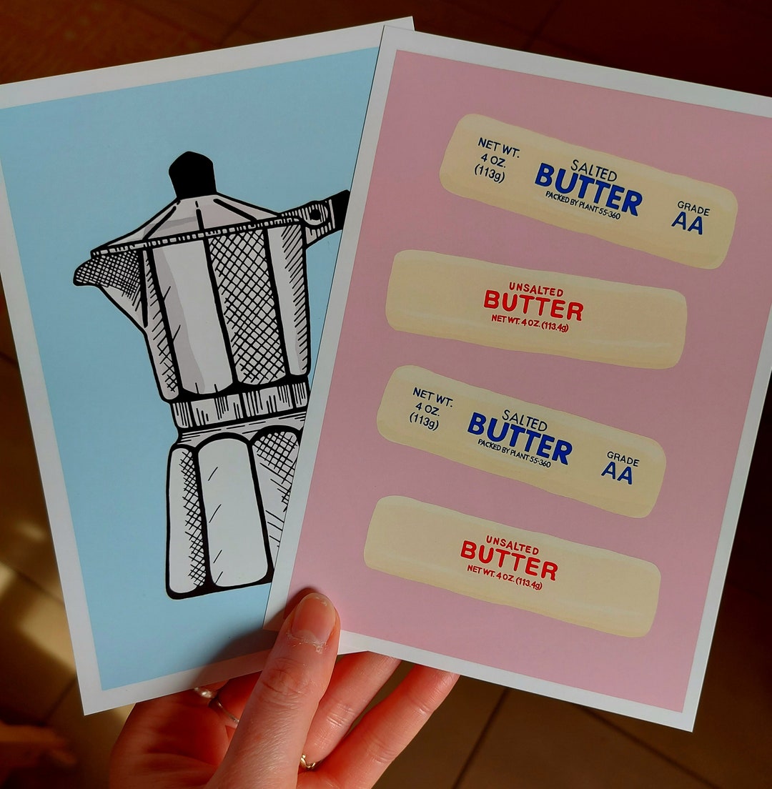 Butter Art Print - Kitchen Art Print - Gift for Chefs - Gift for Bakers ...