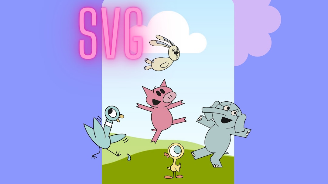 SVG Mo Willems Book Characters - Etsy