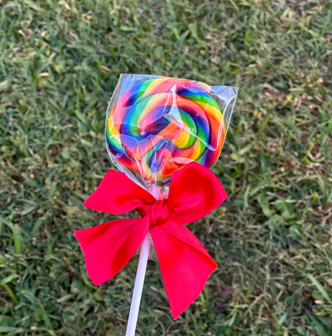 Rainbow Lollipop Party Favors – Personalized With Bow - Etsy