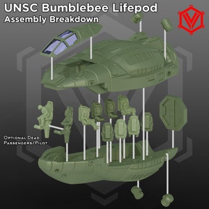 HGC - Crashed Lifepod Scenery - 1/100th Scale Model - Etsy