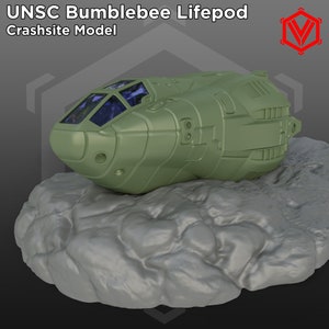 HGC - Crashed Lifepod Scenery - 1/100th Scale Model - Etsy