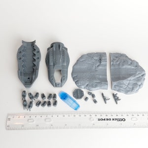 HGC - Crashed Lifepod Scenery - 1/100th Scale Model - Etsy