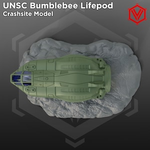 HGC - Crashed Lifepod Scenery - 1/100th Scale Model - Etsy