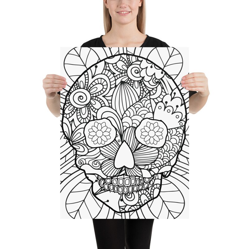 Sugar Skull Poster - Etsy
