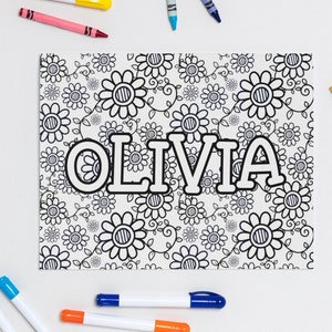 Custom Name Coloring Page, Printable Custom Coloring, Digital Download ...