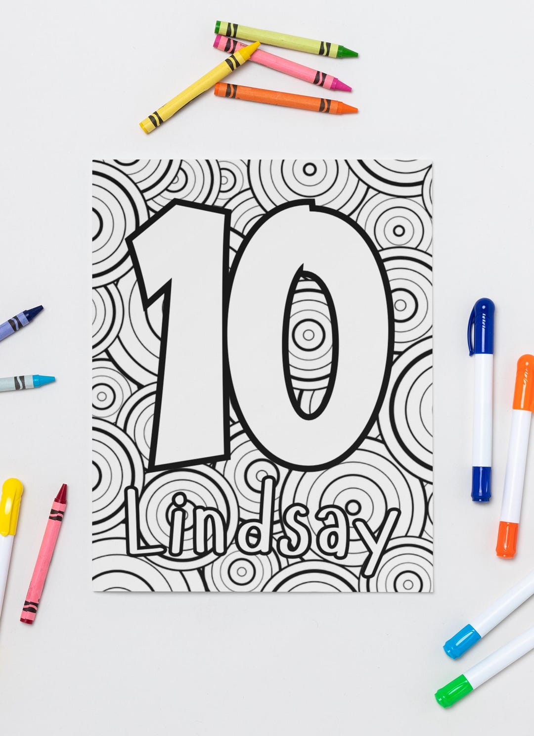 Digital Custom Name Coloring Page, Custom Coloring, Back to School ...