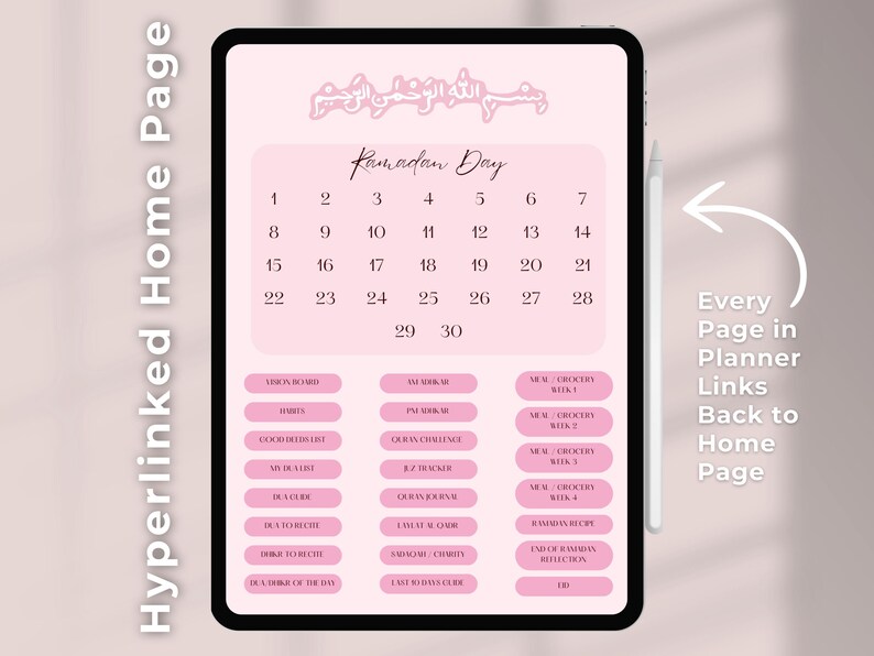 Ramadan Planner, Digital Ramadan Planner, Printable Ramadan Planner ...