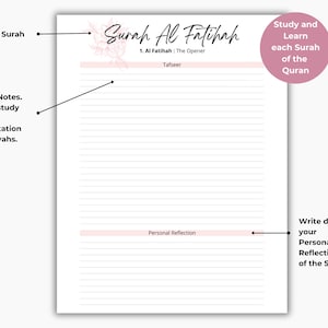 Quran Journal, Guided Quran Journaling, Digital Quran Journal ...