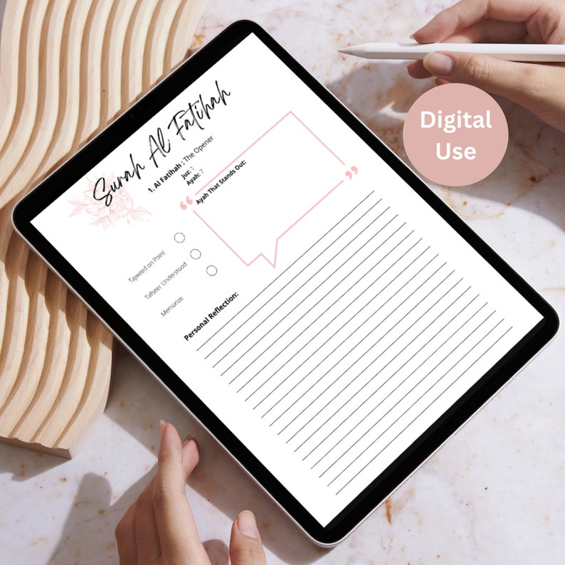 Quran Journal, 115 Pages to Learn and Reflect on Each Surah of Quran ...